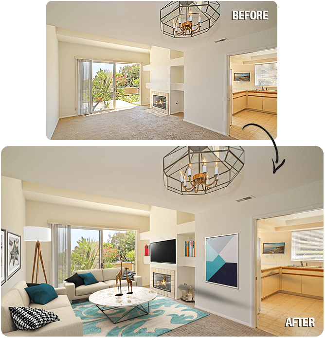 Online 3D Virtual Home Staging Services & Virtual Furnishings